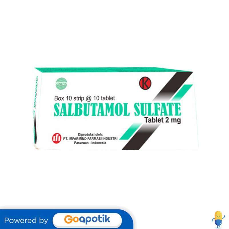 Jual SALBUTAMOL IMFARMID 2 MG BOX 100 TABLET di Seller Apotek Victory ...