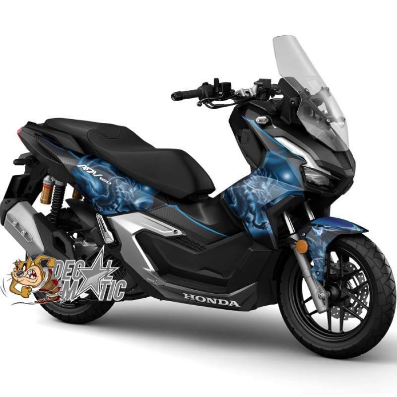 Jual Decal Full Body Sticker honda ADV 150 ADV 160 ABS Non ABS Blue ...