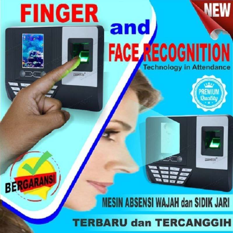 Promo Mesin Absensi / Absen Muka Wajah Face Recognition + Sidik Jari ...