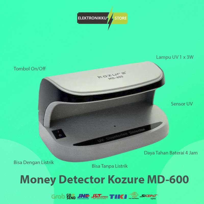 Promo Alat Detektor Pendeteksi Uang Kozure Md-600 Money Detector Diskon 20% Di Seller ...