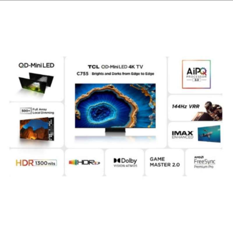 Jual Tv Tcl 98 Inch Google Tv Tcl C755 Uhd 4k Hdr 98c755 Netflix ...