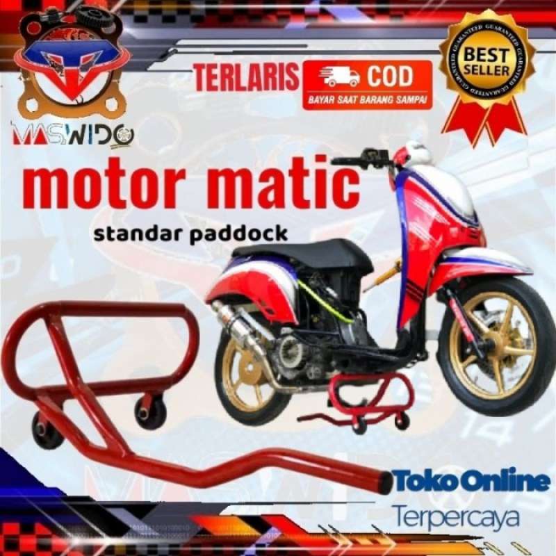 Promo Standar Paddock Matic /standar Tengah Paddock Motor Diskon 23% Di ...