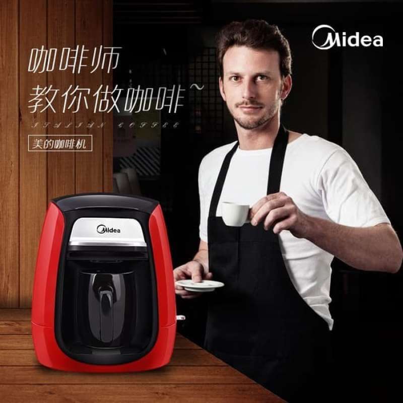 Promo Midea Coffee Maker 0.15 Liter Mcm-015D1 Merah (Free Mug) Diskon ...