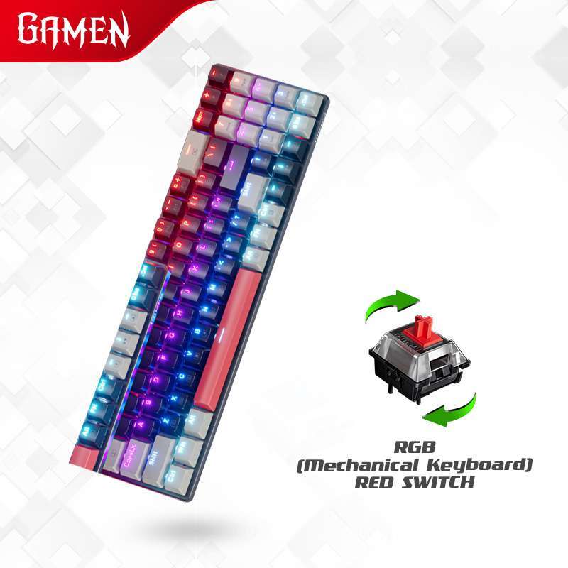 Promo Gamen Titan Elite Keyboard Gaming Mechanical Keyboard Pluggable ...