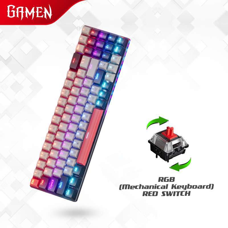 Promo Gamen Titan Elite Keyboard Gaming Mechanical Keyboard Pluggable ...