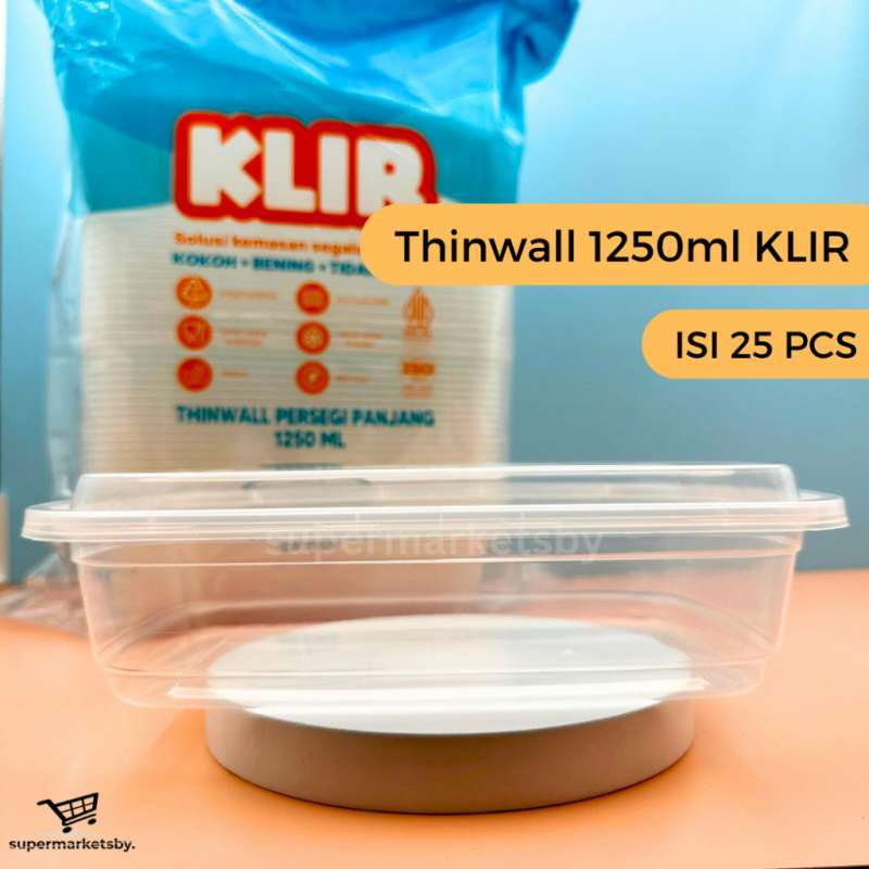 Jual [thinwall Klir] Thinwall Rectangle Kotak Makan Persegi Panjang 800 ...