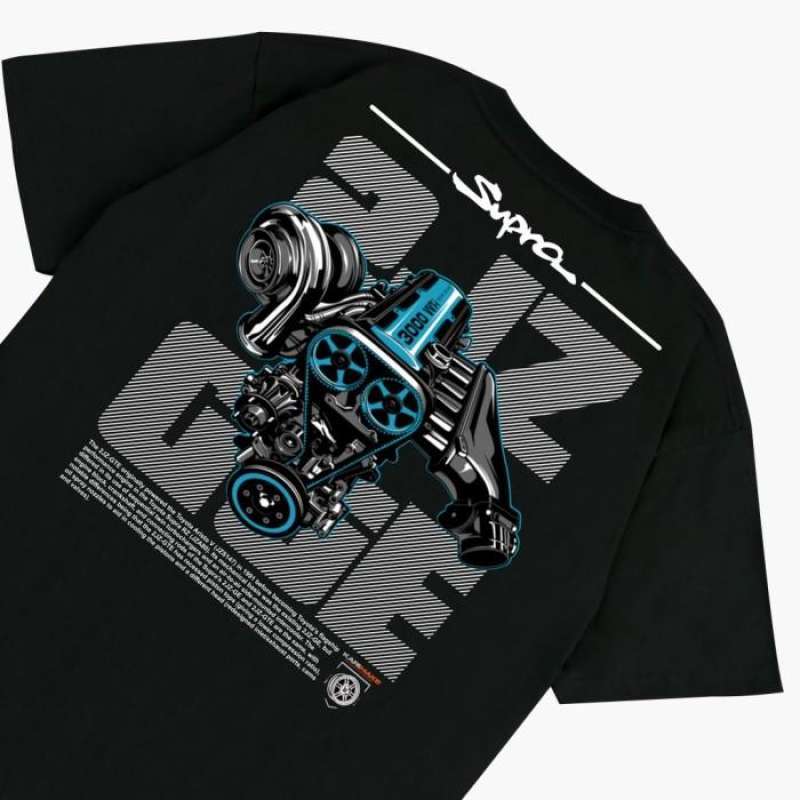Jual Kaos T Shirt TOYOTA SUPRA MK4 2JZ-GTE MACHINE - XL V2 HITAM di ...