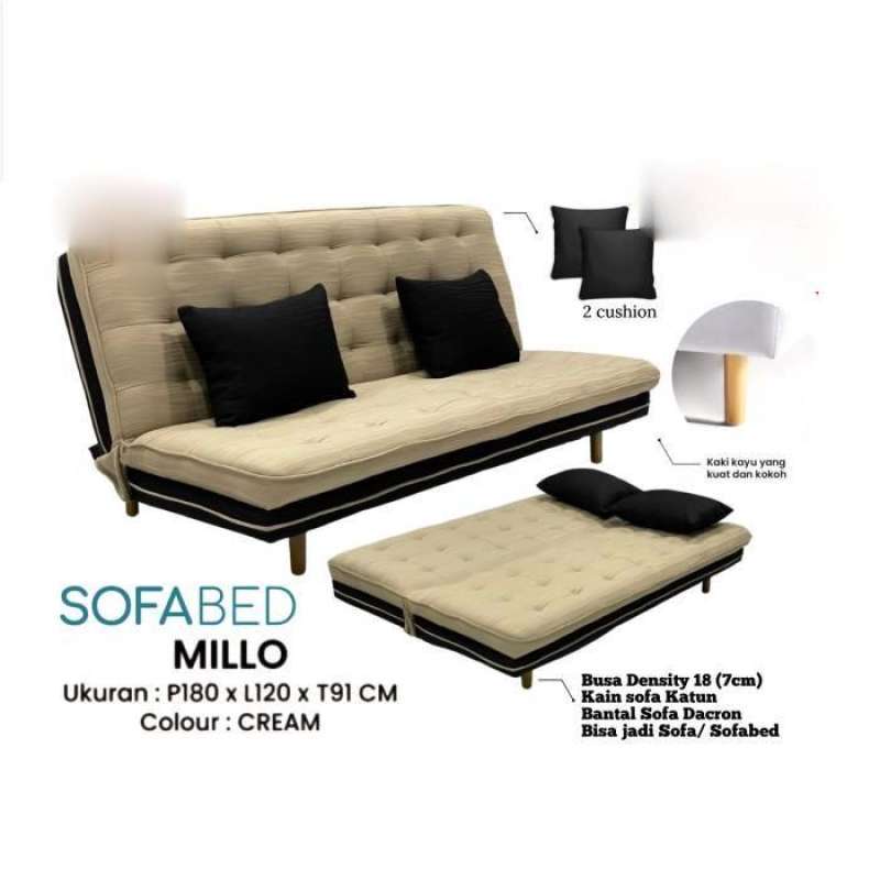 Jual Sofa Bed Procella Millo Sofabed Kaki Besi Sofa Santai Kursi Tamu ...