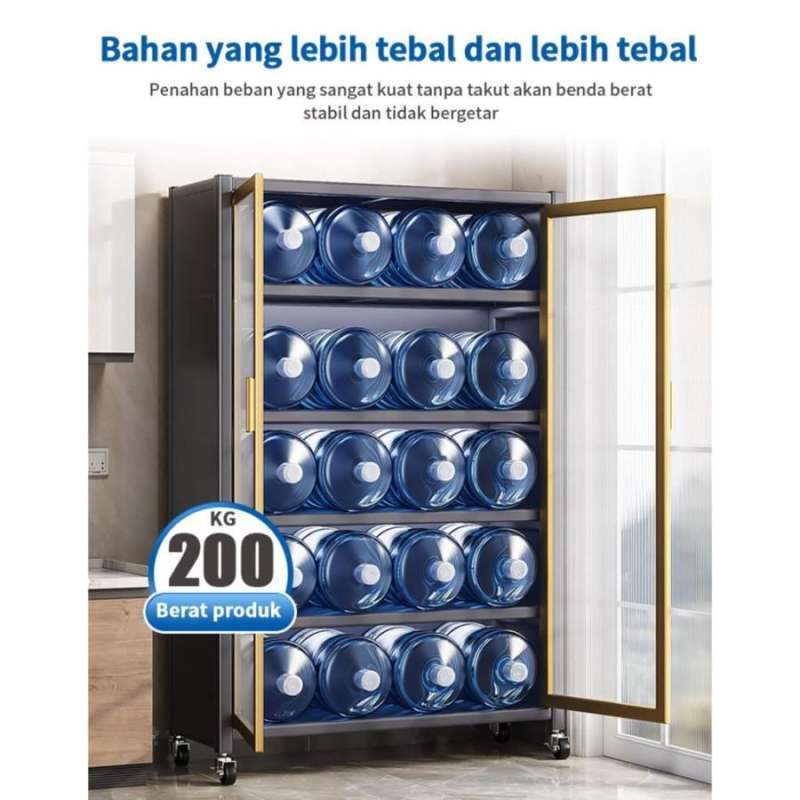 Jual Lemari Dapur 2 Pintu Besi Anti Karat Rak Microwave Besar Anti ...