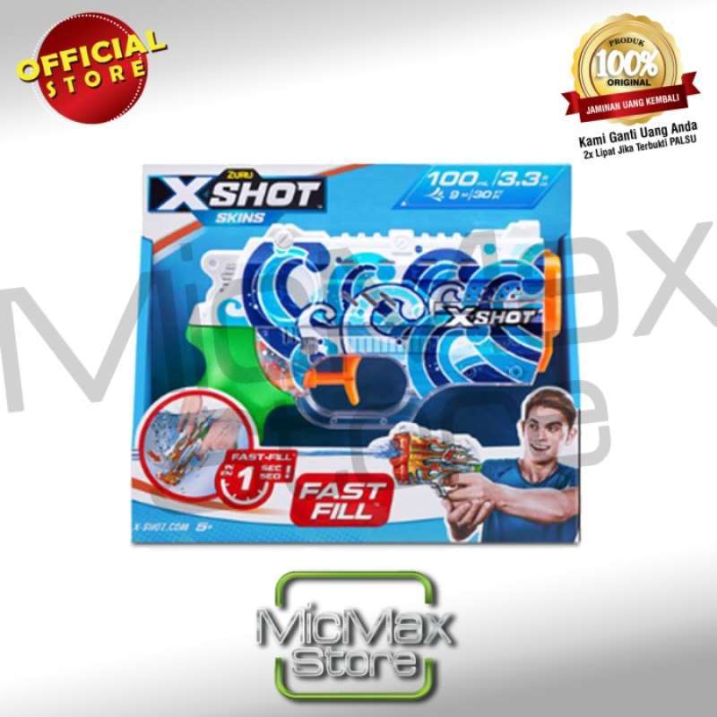 Promo Zuru Xshot Water Fast Fill Skins Nano Blaster 11853, Nama Hydra ...