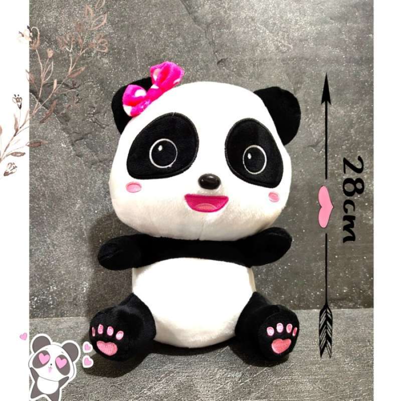 Jual Mainan Anak Boneka Panda Lucu Miu Miu & Kiki Kartun Babybus Baby ...