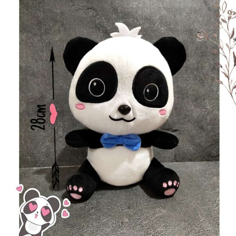 Jual Mainan Anak Boneka Panda Lucu Miu Miu & Kiki Kartun Babybus Baby ...