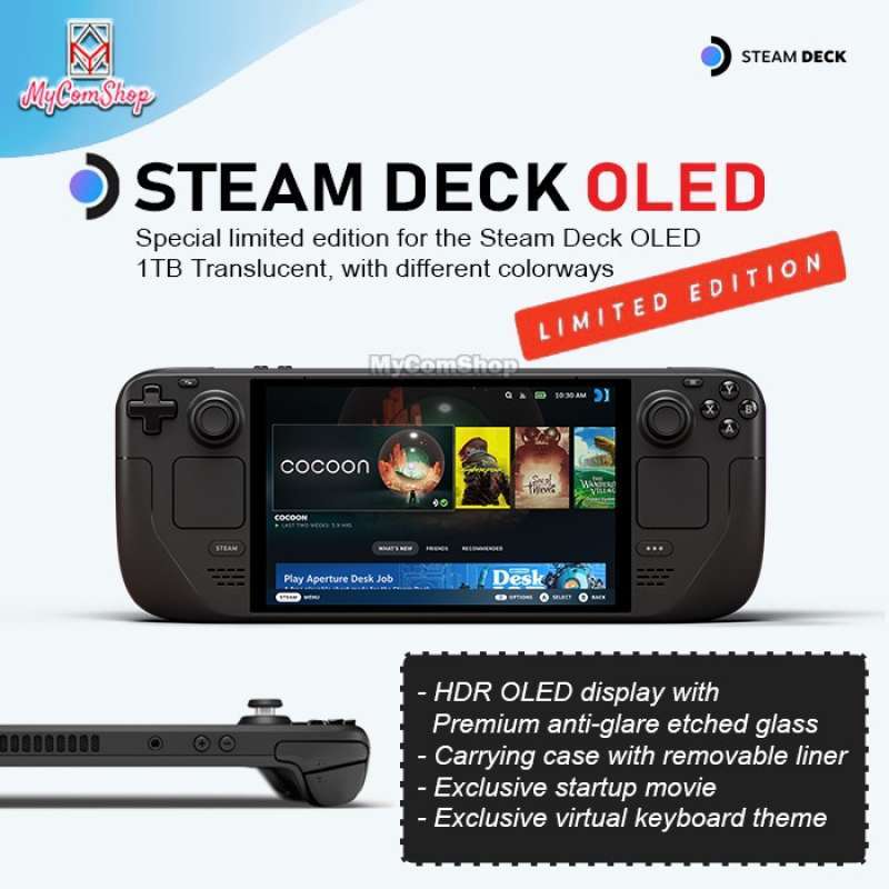 Jual STEAM DECK OLED VALVE HANDHELD GAMING CONSOLE HDR OLED DISPLAY ...