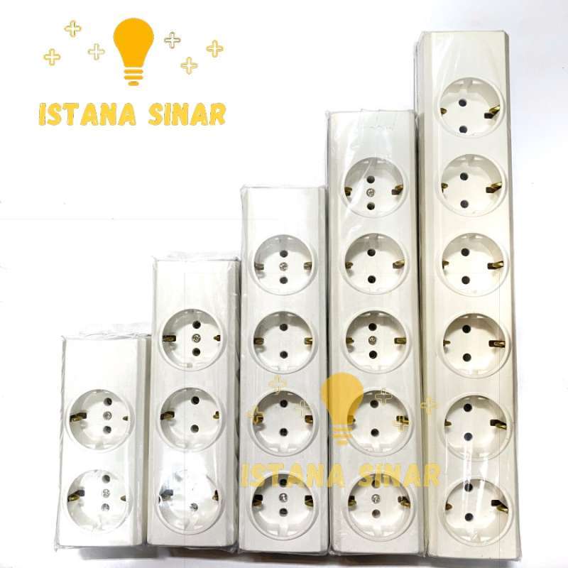 Jual Stop Kontak Broco 1 2 3 4 5 6 Lubang / Terminal / Colokan Listrik Broco / Colokan Kuningan ...