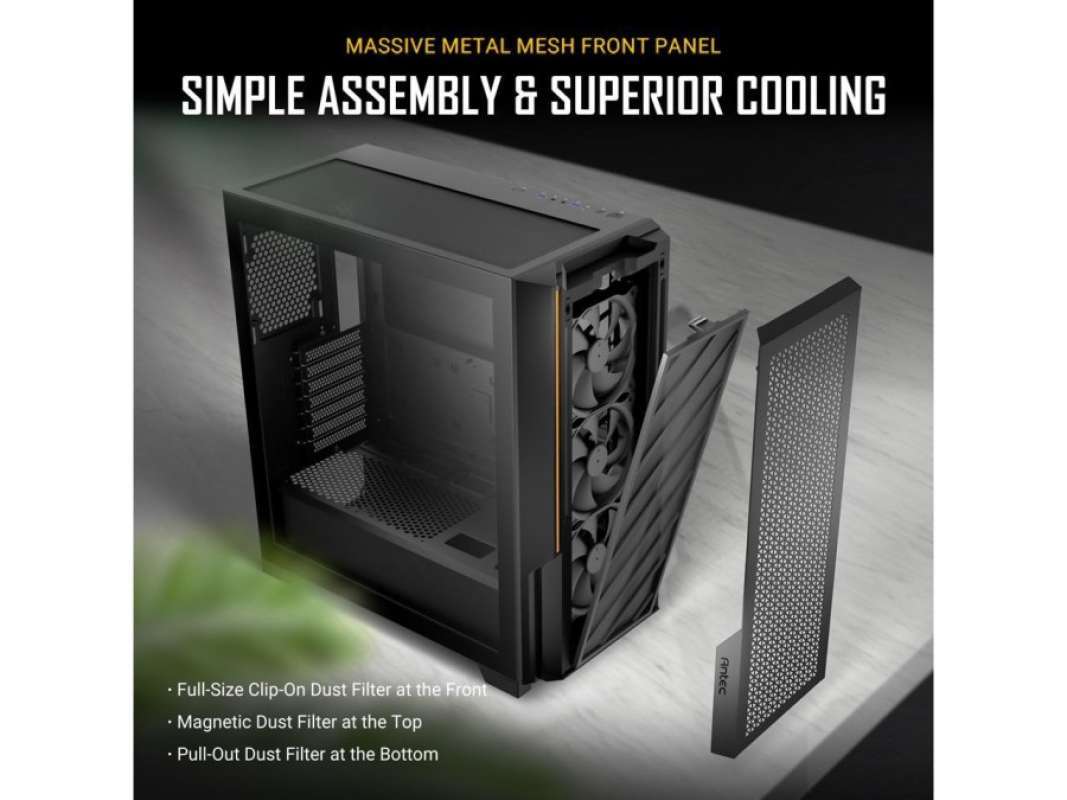 Jual PC Case Gaming Antec P20C MidTower E-ATX Massive Metal Mesh Free ...
