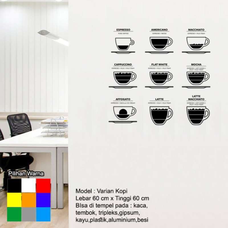 Promo Stiker Kaca Kafe Cafe Kopi Resto Coffee Shop Cutting Sticker ...
