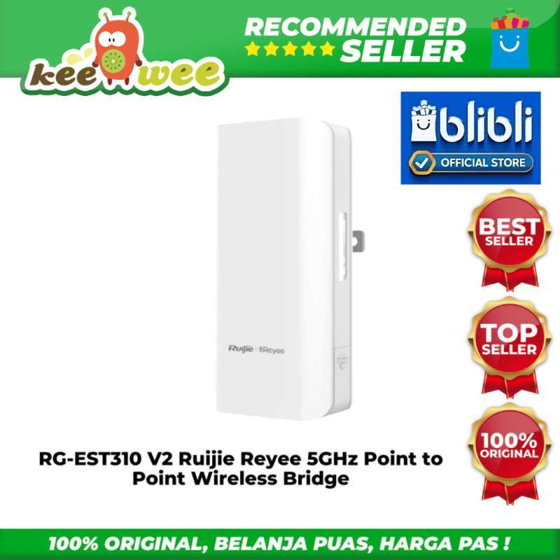 Jual RG-EST310 V2 Ruijie Reyee 5GHz Point to Point Wireless Bridge di ...