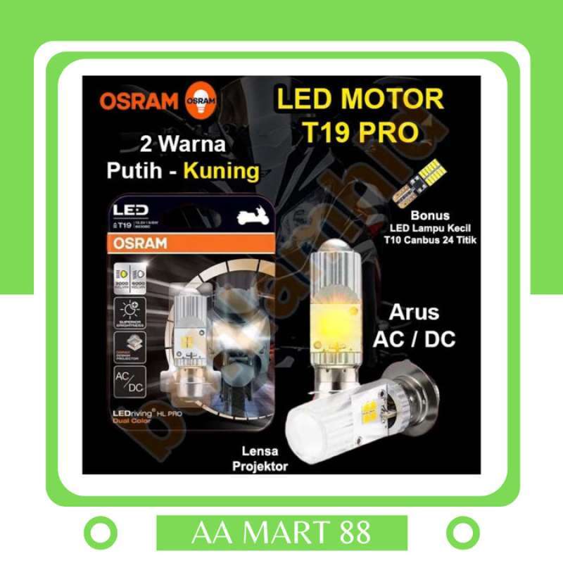 Jual Led Motor Supra X 125 Fi Osram T19 Pro 2warna Putih Kuning H6 M5 T19 Di Seller Aa Mart 88 ...