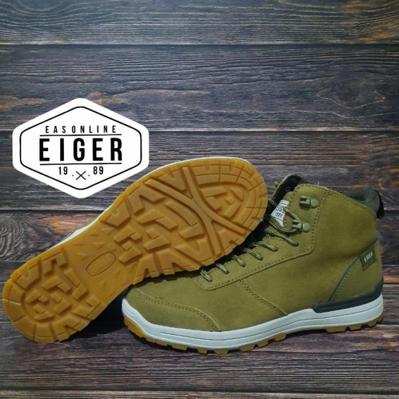 Promo Sepatu Eiger Original Moamba Mid Cut Boots Art.6591 - 43 Olive ...