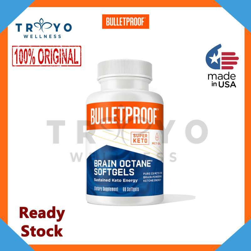 Jual Bulletproof Brain Octane Softgels isi 60 softgel MCT Oil C8 ...