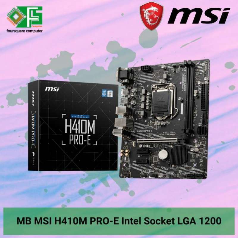 Jual Motherboard Msi H410m Pro-e Intel Socket Lga 1200 Di Seller ...