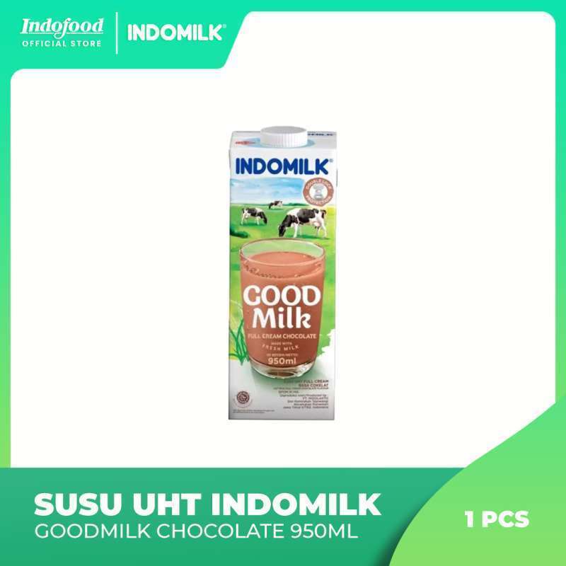 Jual Susu UHT Indomilk GoodMilk 950mL Chocolate di Seller Indofood Official Store - Setu, Kota ...