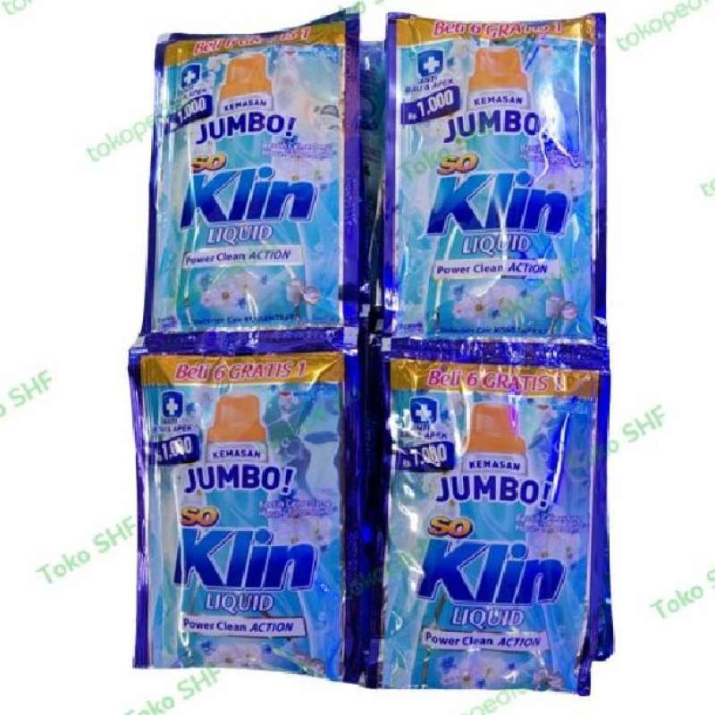 Jual So klin liquid sachet jumbo Renceng kemasan 1000 - Pink di Seller ...