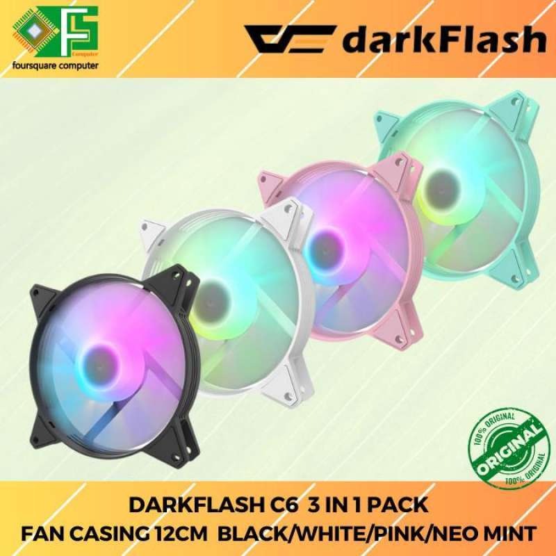 Jual Fan Casing Darkflash C6 Argb Cooling Fan 3 In 1 With Controller ...