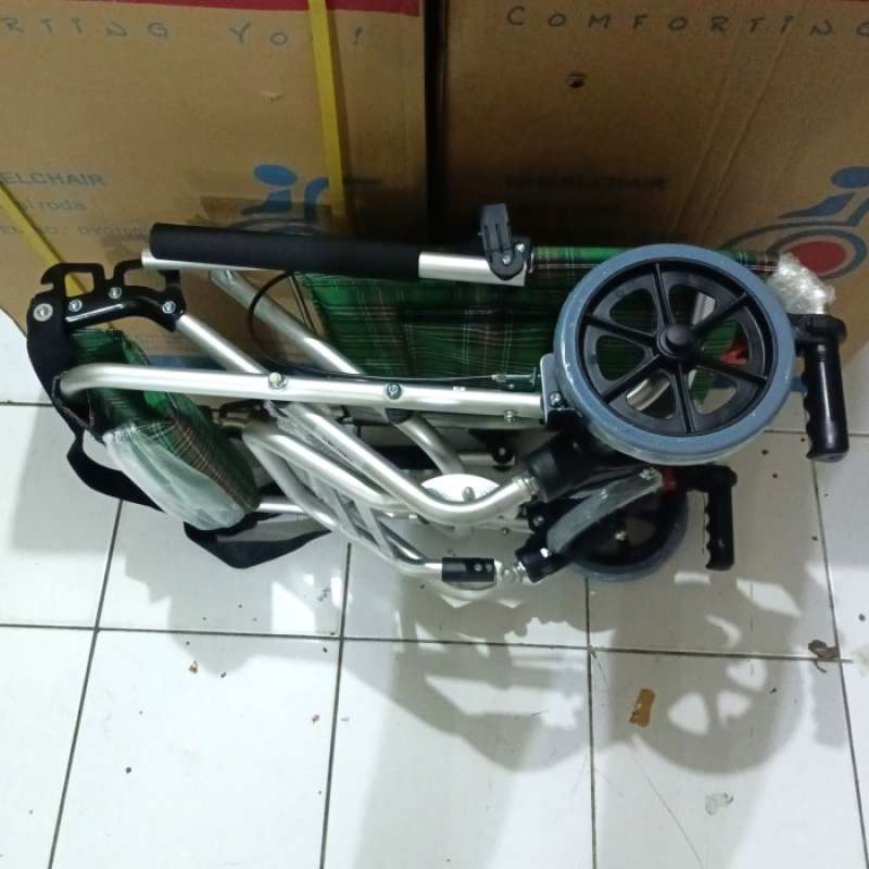 Promo Kursi Roda Travel 903 Alumunium Ringan Ringkas Lipat Dengan Tas ...