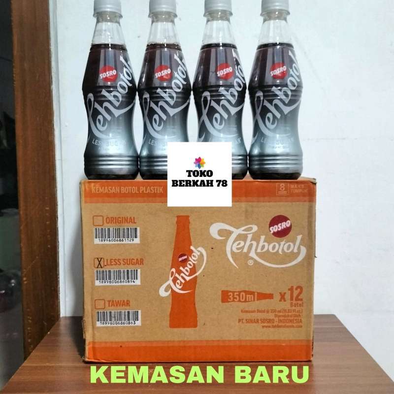 Promo Teh Botol Sosro Less Sugar 350 Ml ( Karton ) Diskon 8% Di Seller ...
