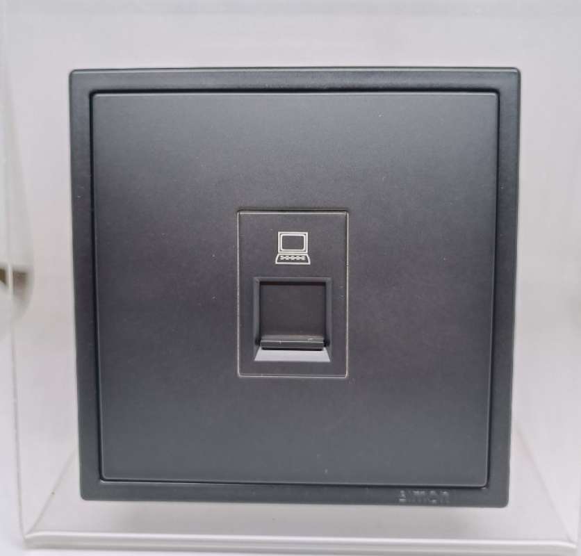 Promo New Simon I7 Black Doff / Matt Black Outlet Data Cat 6 Rj 45 New ...