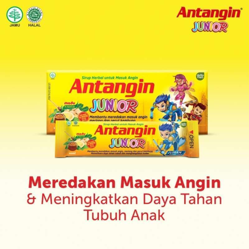 Promo Paket 8x Antangin Junior Sirup Herbal Box 5s Redakan Masuk Angin ...