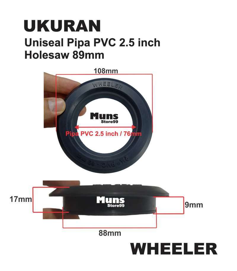 Jual Uniseal Unisil Pipa Pvc 2.5 Inch Sistem Aquaponik Dan Hidroponik ...