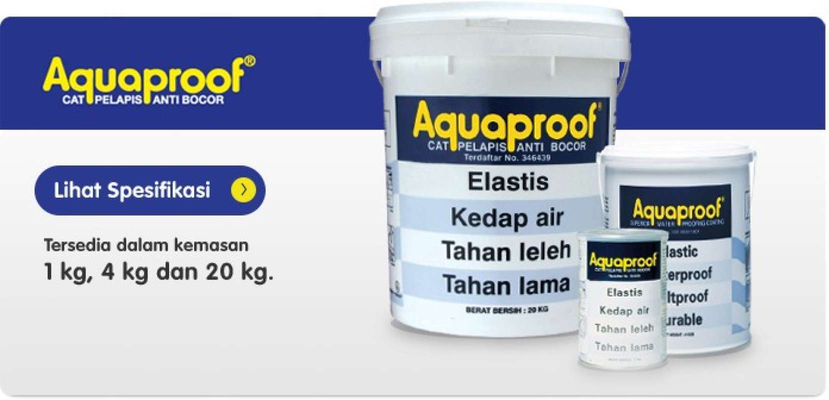 Promo Aquaproof 1 Kg / Waterproofing Diskon 33% Di Seller Olisestore ...