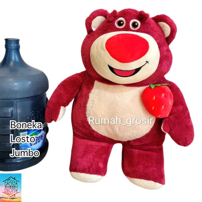 Promo Boneka Lotso Jumbo Bear Strawberry Toy Beruang Mainan Mewah ...