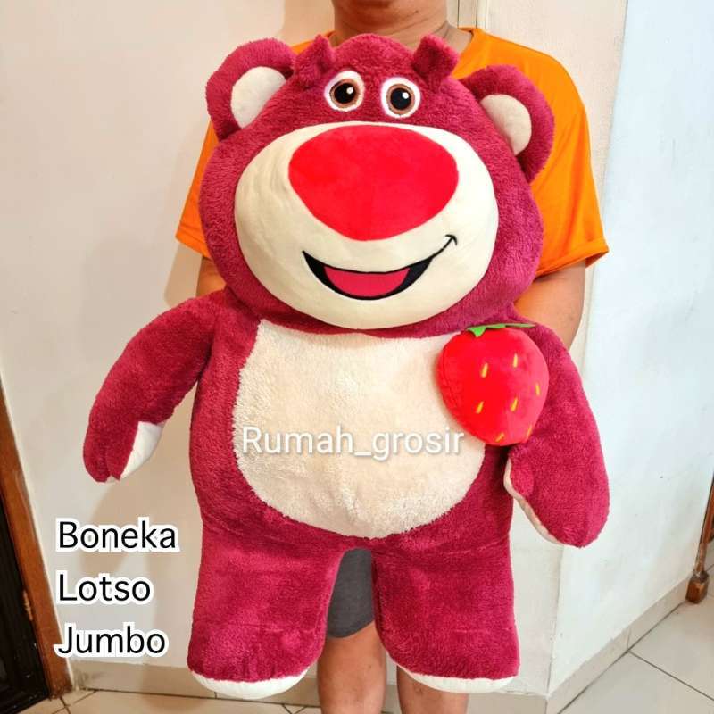 Promo Boneka Lotso Jumbo Bear Strawberry Toy Beruang Mainan Mewah ...