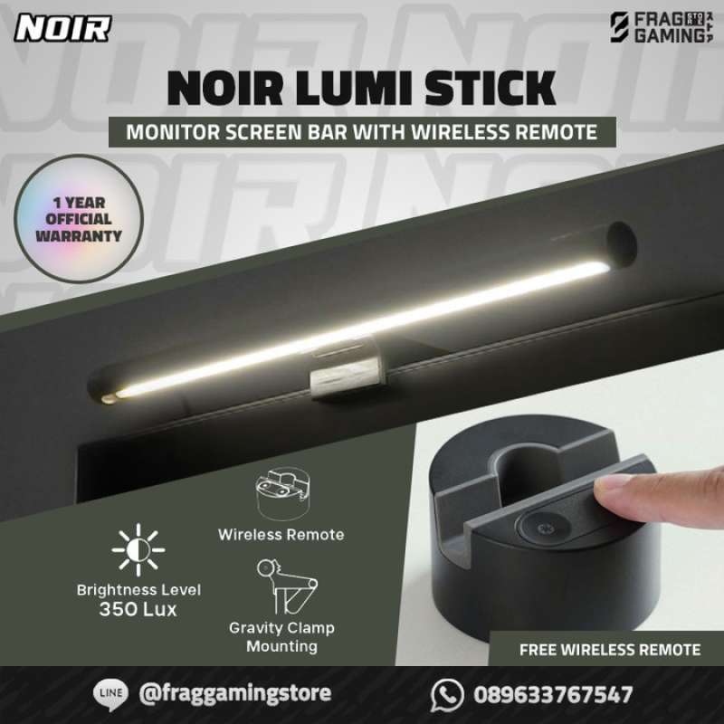 Promo New Noir Neo Lumi Stick Monitor Screen Bar Wireless Remote Lampu ...
