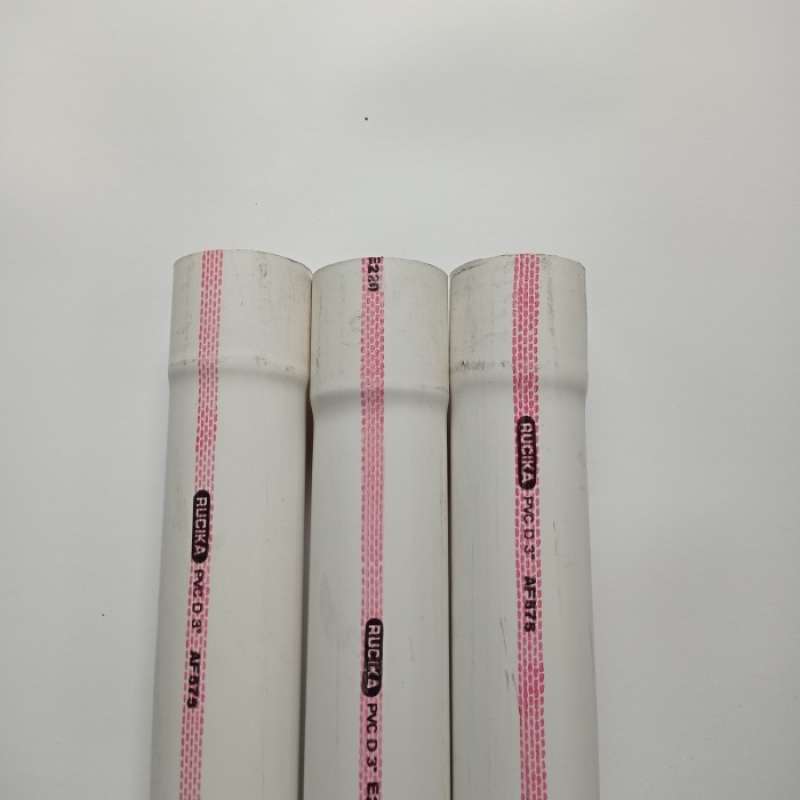 Jual 3 Inch / Rucika Wavin D Lis Merah Pipa Pralon Paralon Pvc Per Batang Di Seller Cobz ...