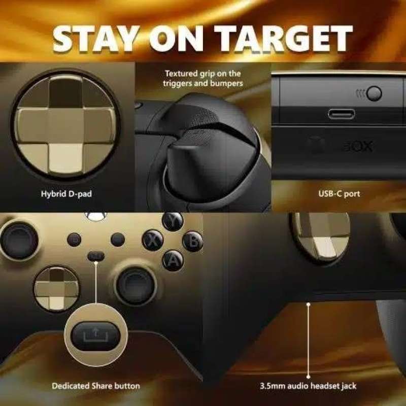 Promo Stick / Stik Xbox Wireless Controller Gold Shadow Special Edition ...