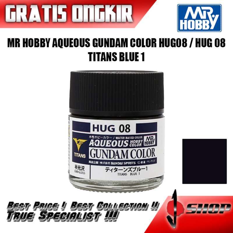 Jual MR HOBBY AQUEOUS GUNDAM COLOR HUG08 / HUG 08 TITANS BLUE 1 di ...