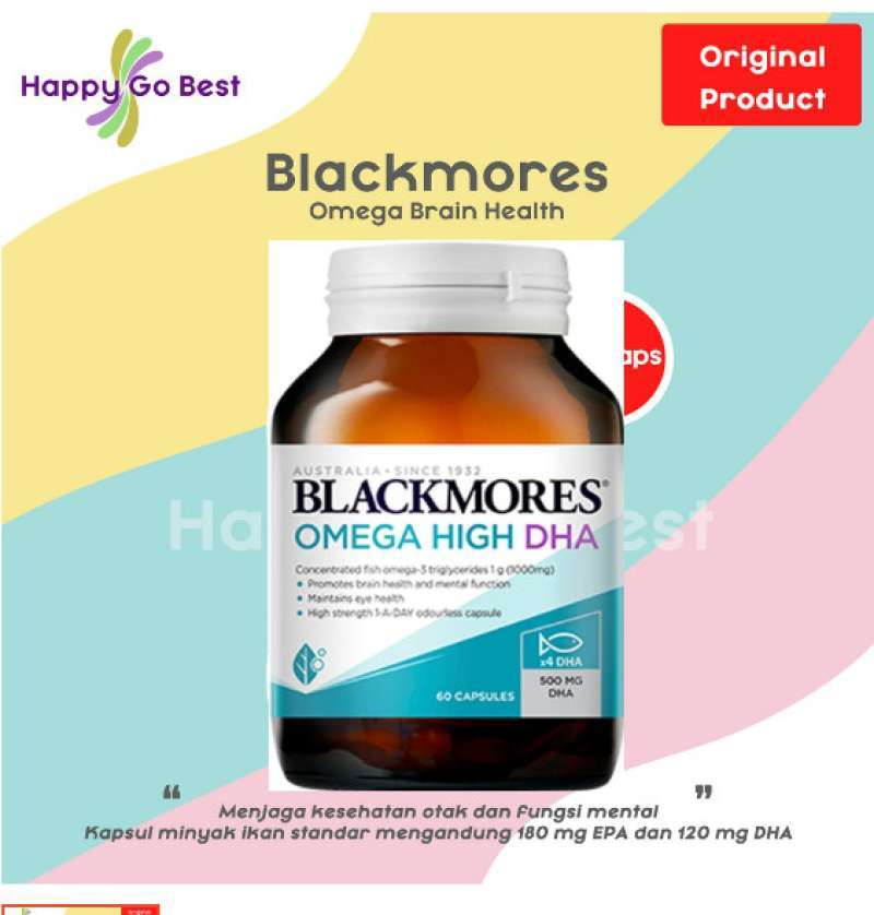 Promo Blackmores Omega Brain Health High Dha Fish Oil 60 Kapsul Diskon 33% Di Seller Himama ...