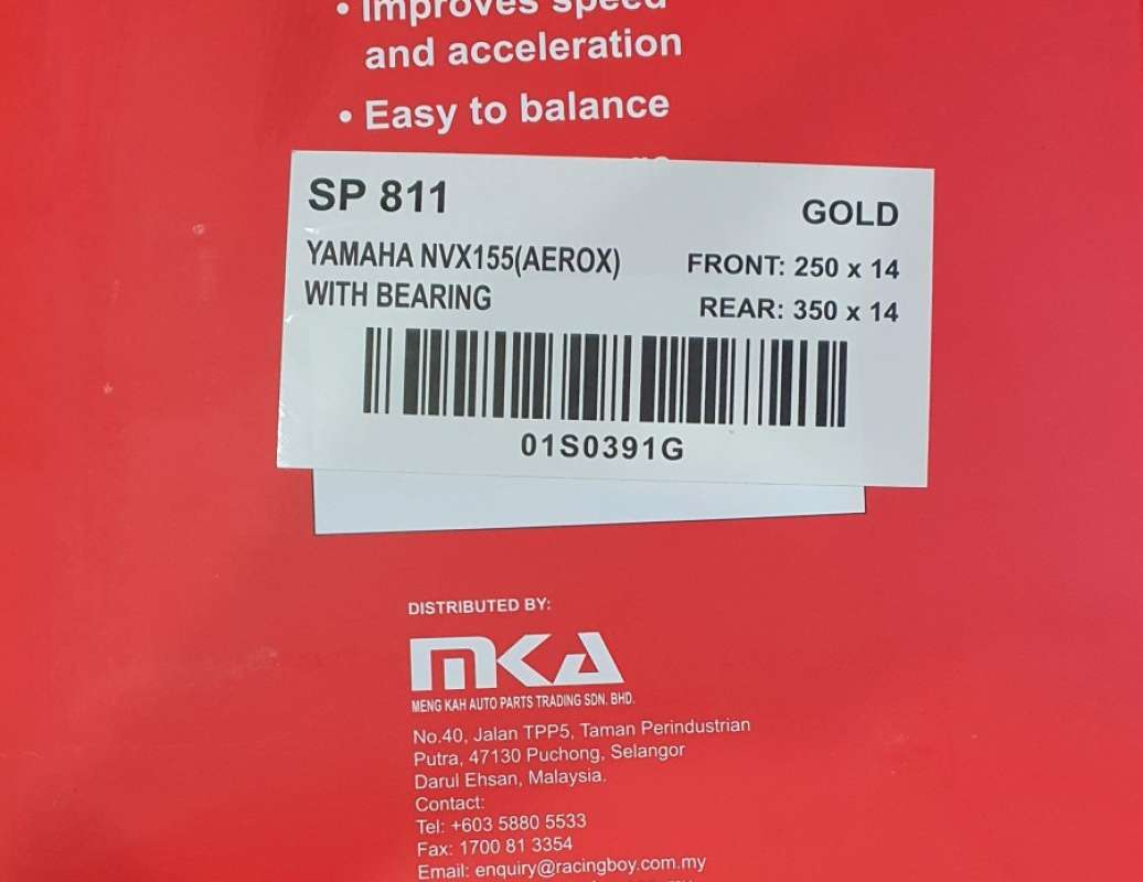 Promo VELG RCB AEROX 155 SP 811 RING 14 X 250 / 350 - WHITE Diskon 9% ...