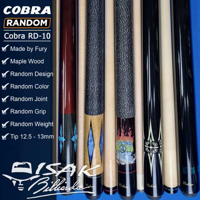 Jual Cobra Rd-10 Random Pool Cue - Maple Billiard Stick Stik Biliar By Fury Sale Di Seller Payuu ...