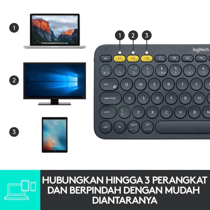 Jual Keyboard Logitech K380 Wireless Bluetooth Multi-device Di Seller ...