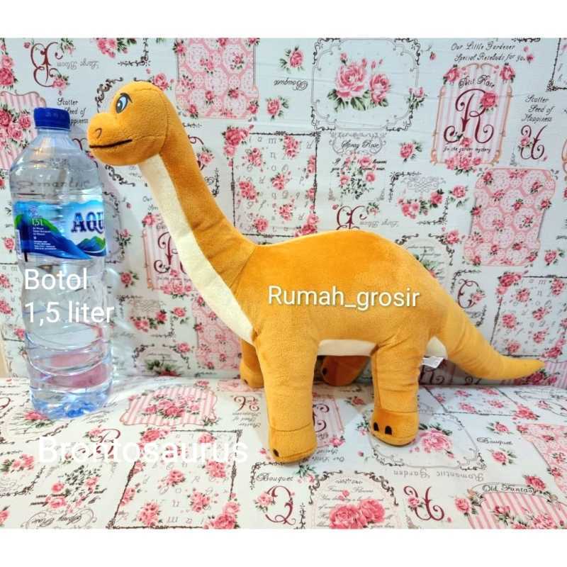 Promo Boneka Dinosaurus Trex Tyrex Brontosaurus Dino Jurassic - Brontosaurus Coklat Diskon 35% ...