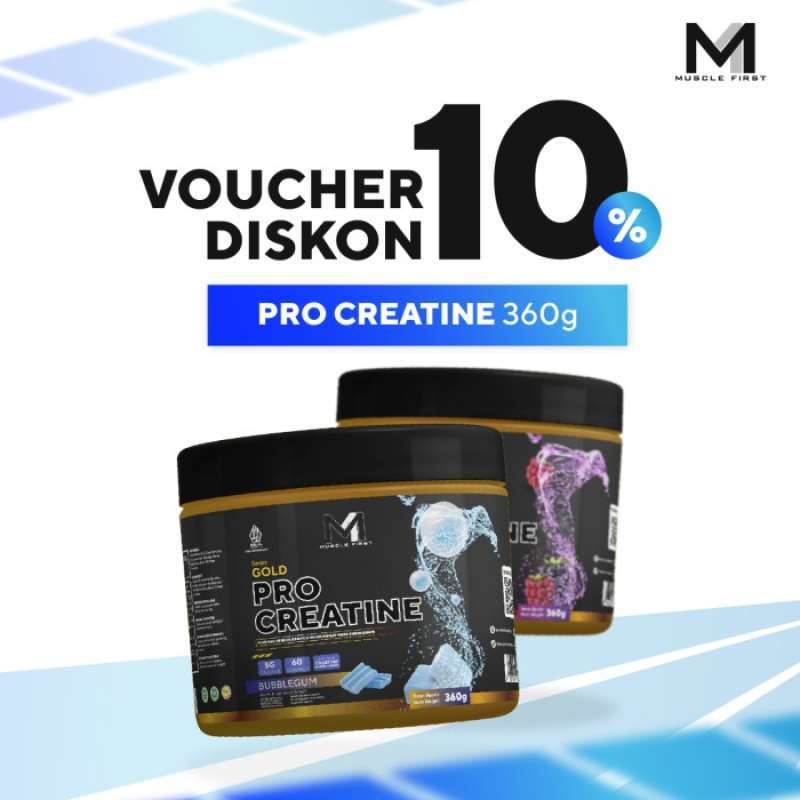 Promo M1 Muscle First Gold Series Pro Creatine 300 Gr Bpom Halal Diskon ...