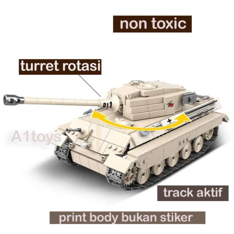 Promo Bricks Lego Militer Ww2 King Tiger Tank - Gani12 Diskon 50% Di ...