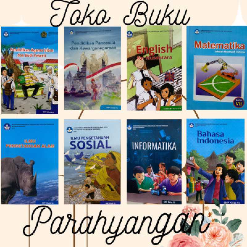 Jual Buku Paket 1 Set 8 Buku Untuk SMP Kelas VII / 7 Kurikulum Merdeka ...