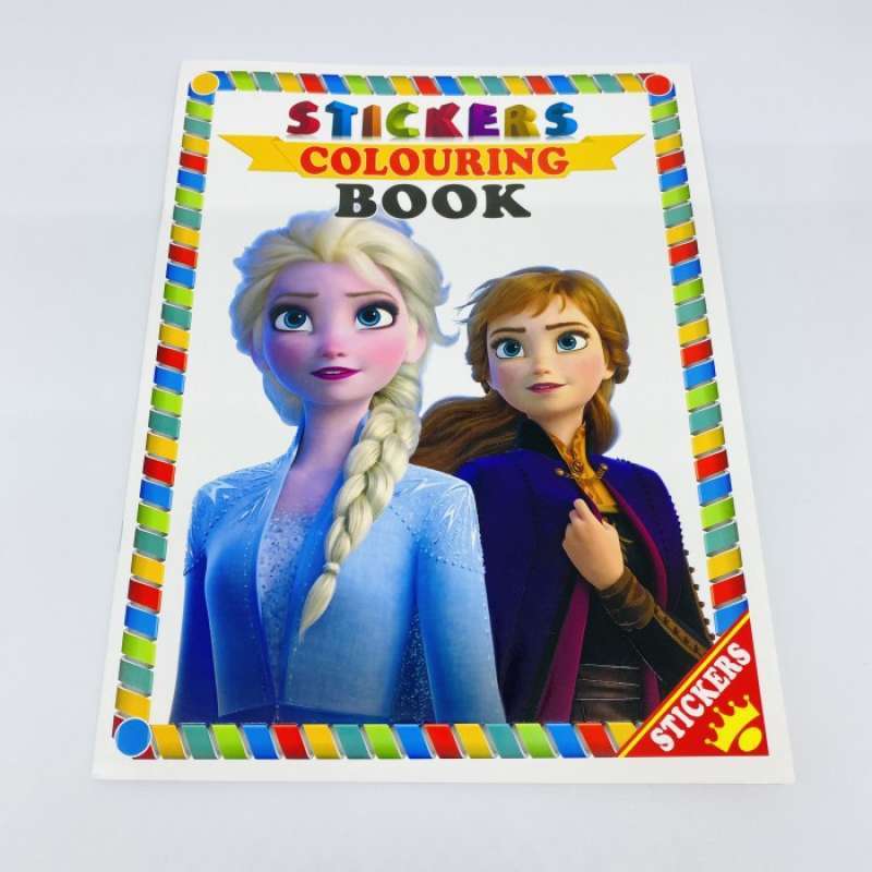 Promo Buku Mewarnai Gambar Anak Sticker Activity Book Frozen Anna Elsa ...