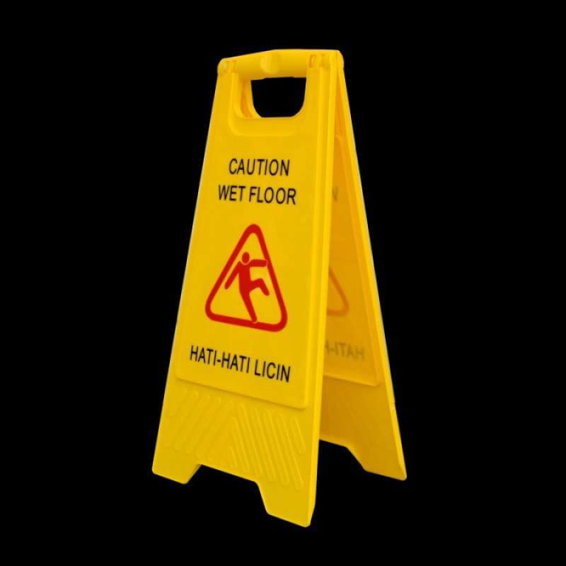 Promo Sign Caution Wet Floor / Rambu Peringatan Lantai Licin Diskon 33% ...